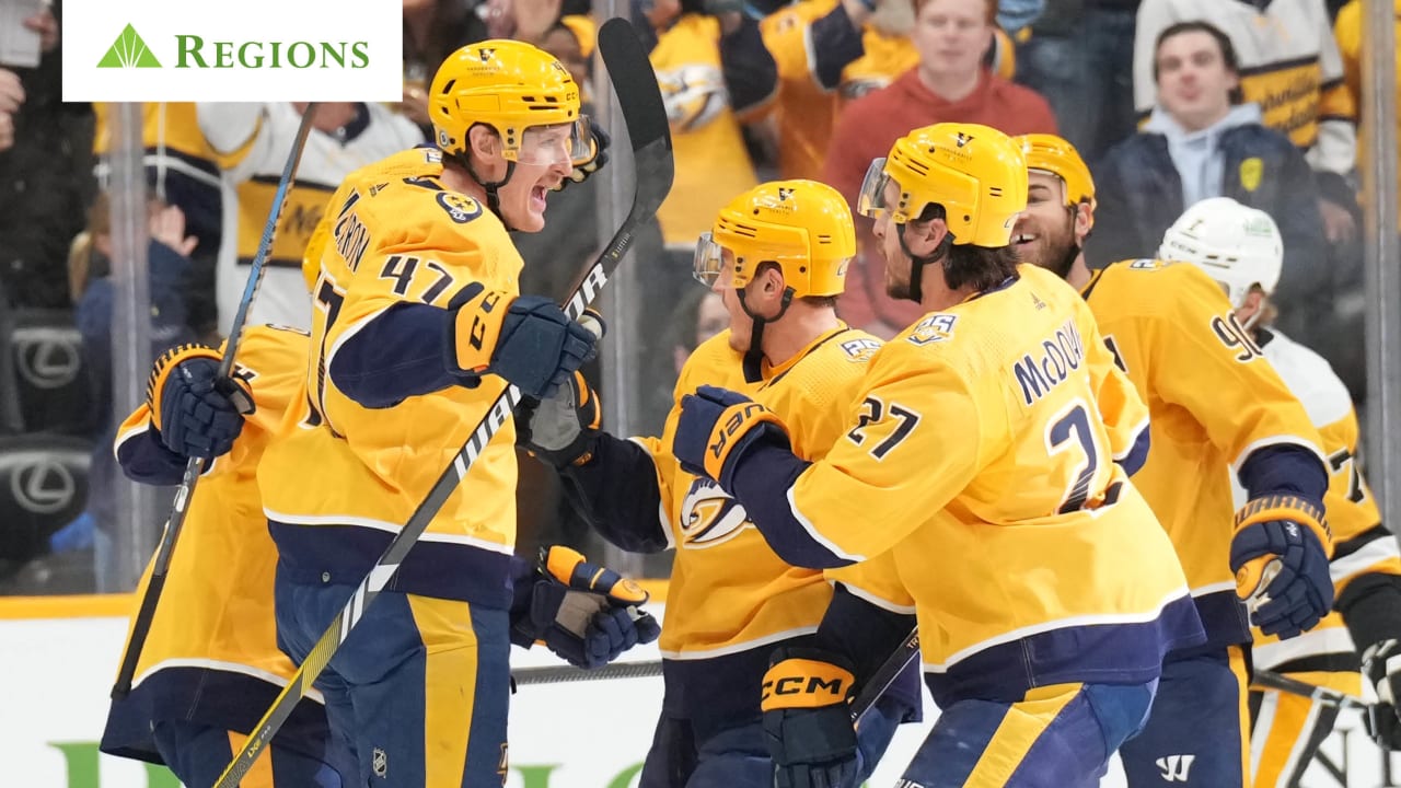 Filip Forsberg Lifts Preds to 3-2 OT Win Over Penguins | Nashville ...