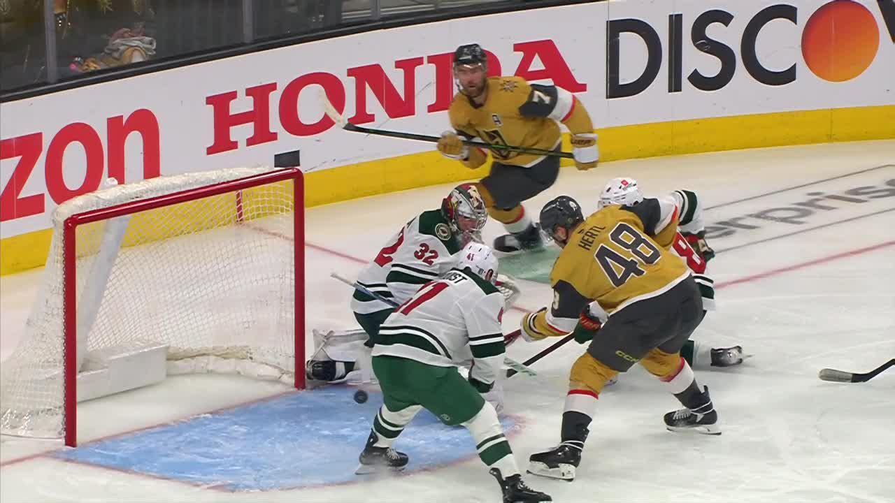 MIN@VGK: Hertl marca gol contra Filip Gustavsson | Vegas Golden Knights