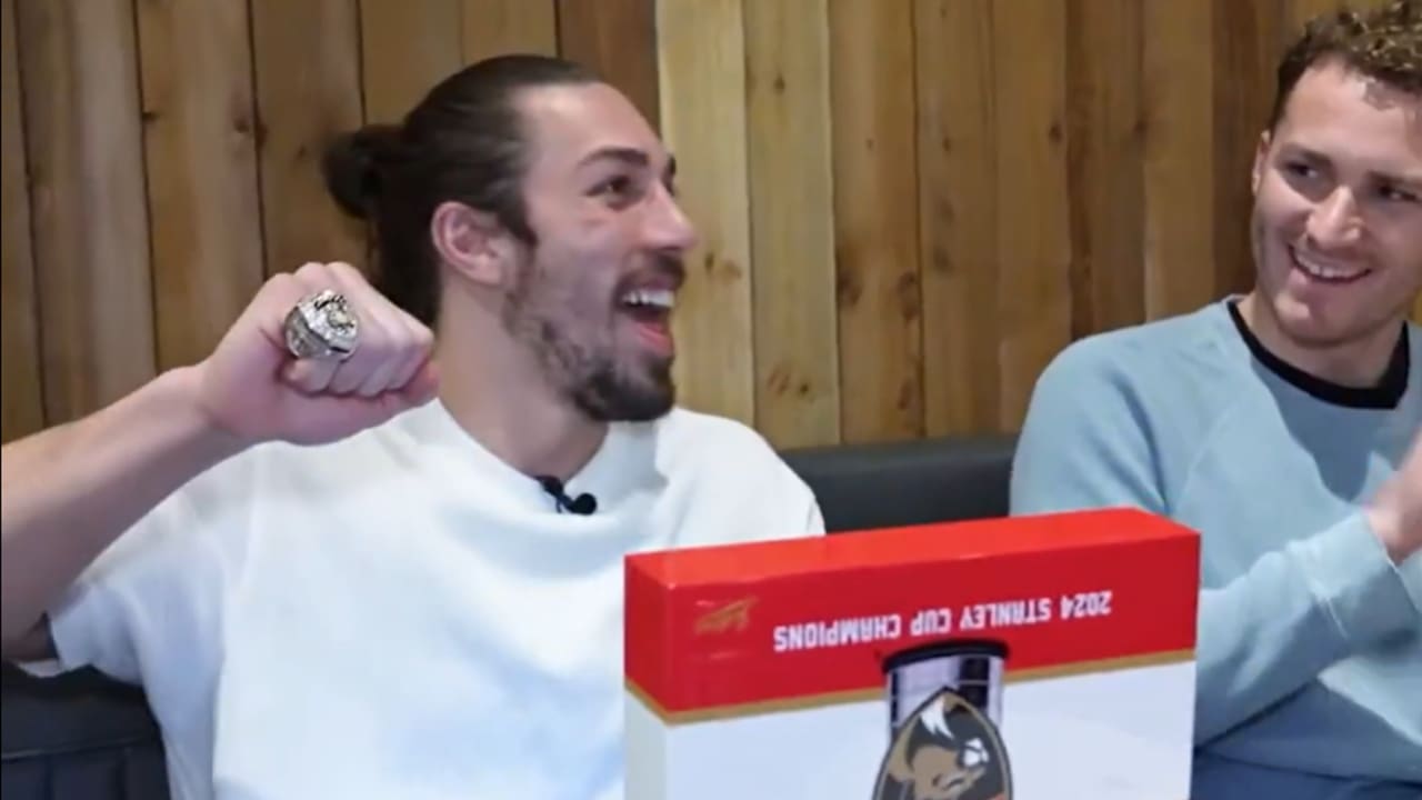 Flames forward Lomberg gets Stanley Cup ring from Panthers | NHL.com