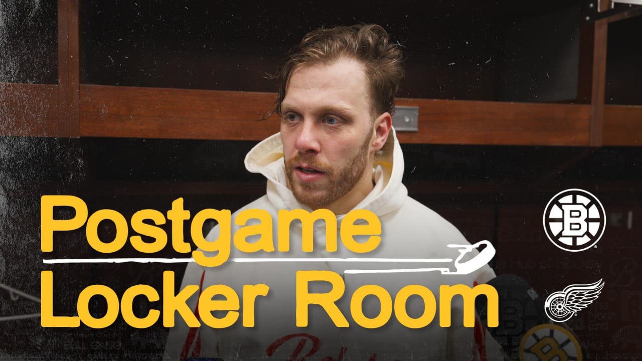 Locker Room Raw: Bruins 4, Red Wings 2 | Boston Bruins