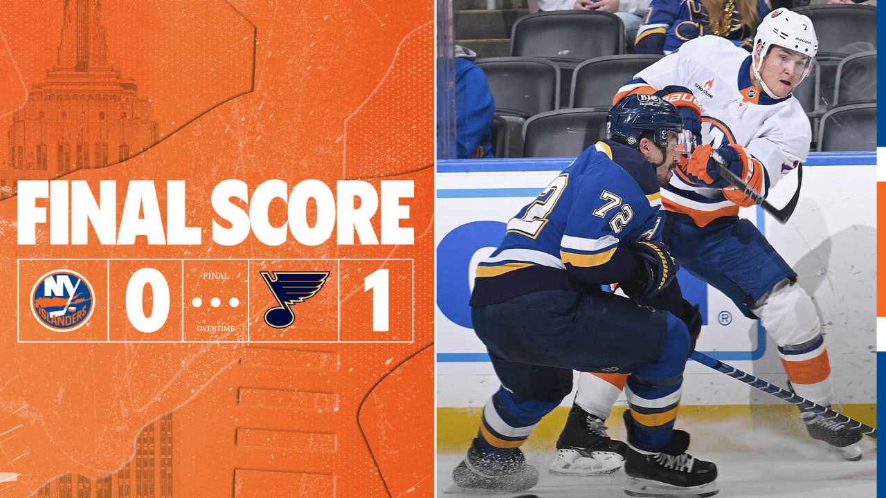 The Skinny: Blues 1, Islanders 0 OT | New York Islanders
