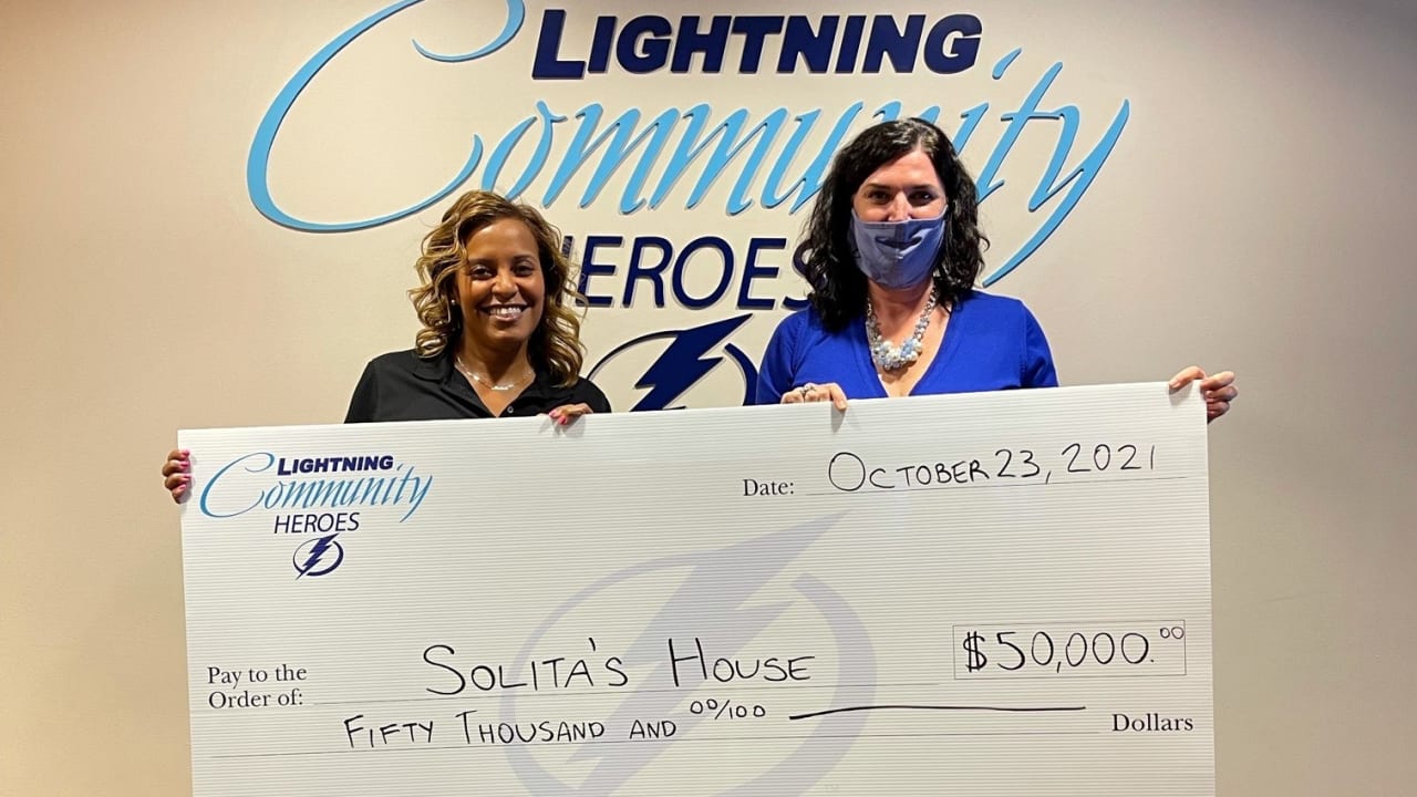 Aidza Thomas honored as Lightning Community Hero | Tampa Bay Lightning