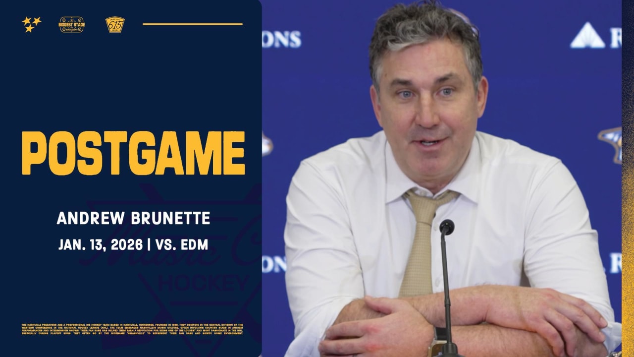 Postgame: Andrew Brunette | Nashville Predators