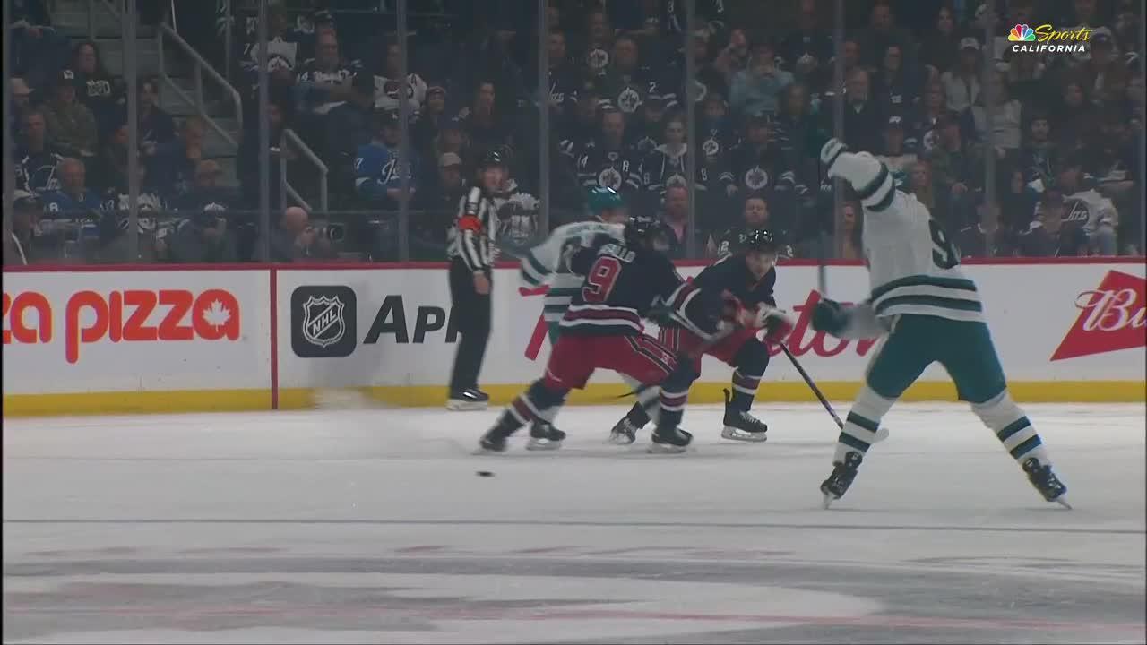 SJS@WPG: Toffoli scores PPG against Connor Hellebuyck | San Jose Sharks