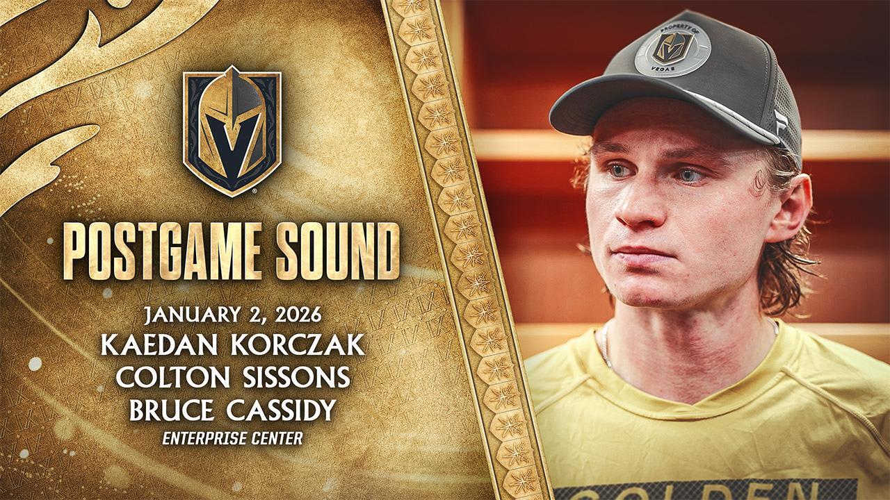 POSTGAME SOUND: Korczak, Sissons & Cassidy | Vegas Golden Knights