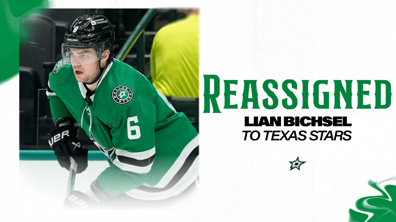 Stars reassign Lian Bichsel to Texas | Dallas Stars
