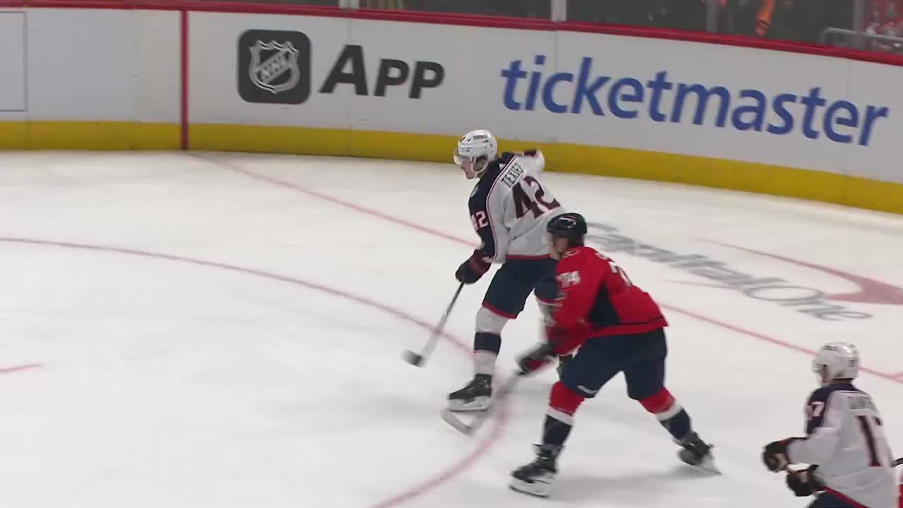 CBJ@WSH: Danforth scores goal against Capitals | Columbus Blue Jackets