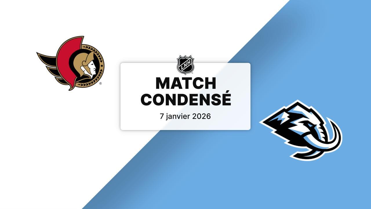 Match condensé : OTT @ UTA 07/01/2026 | LNH.com