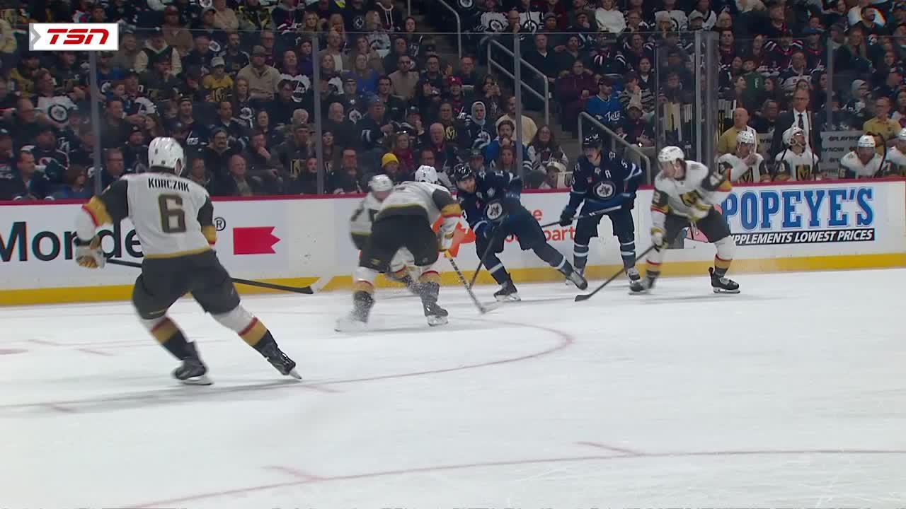 VGK@WPG: Connor scores goal against Carter Hart | Winnipeg Jets