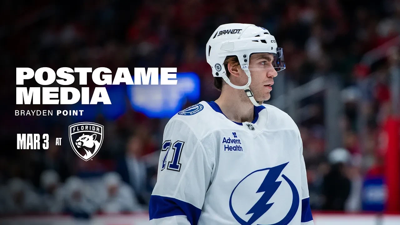 Brayden Point | Postgame at Florida Panthers | Tampa Bay Lightning
