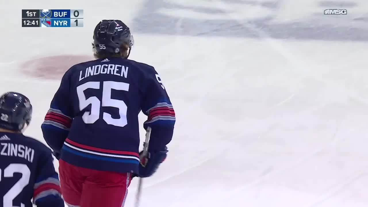 Lindgren strikes first with long wrister | NHL.com