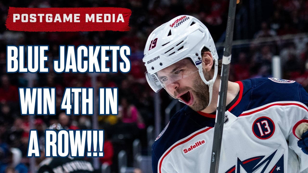 CBJ WINS 4TH GAME IN A ROW! | Postgame Media | Columbus Blue Jackets