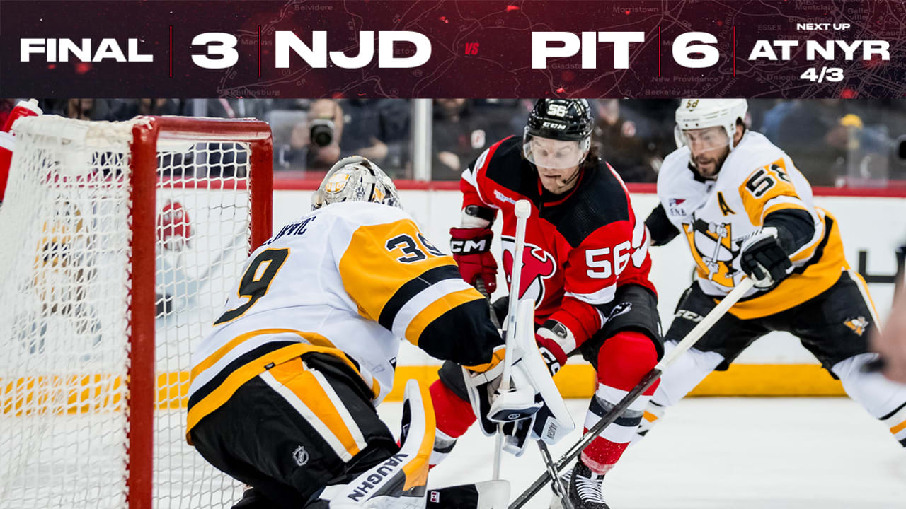 Pens' 5-Goal 3rd Downs Devils | GAME STORY | New Jersey Devils