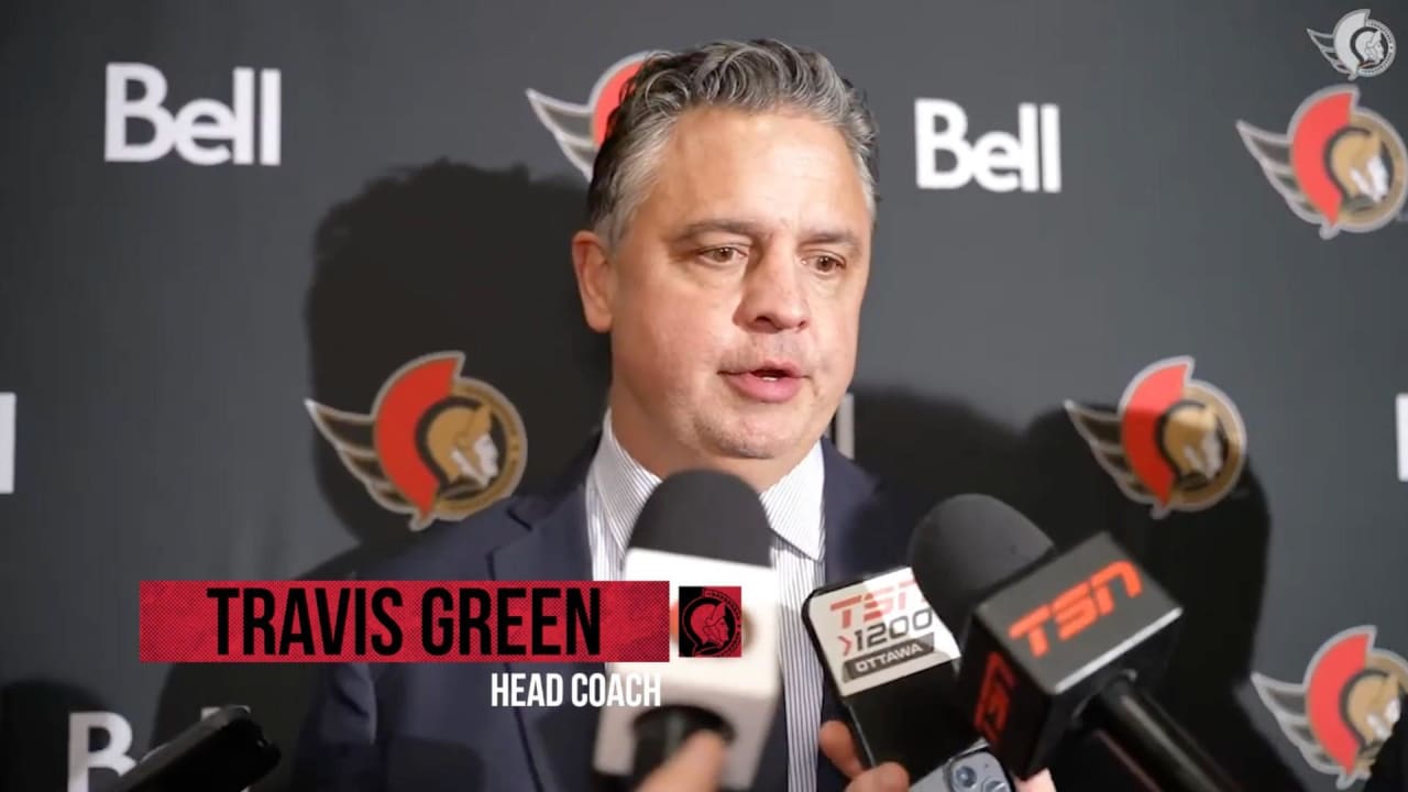 Travis Green Postgame Media vs ANA | Ottawa Senators