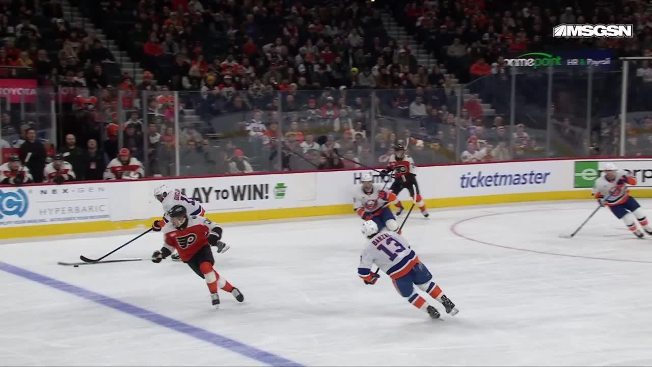 NYI@PHI: DeAngelo scores PPG against Samuel Ersson | New York Islanders