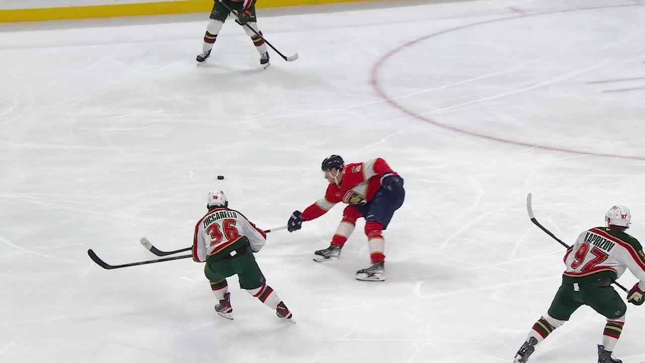 FLA@MIN: Eriksson Ek scores PPG against Sergei Bobrovsky | NHL.com