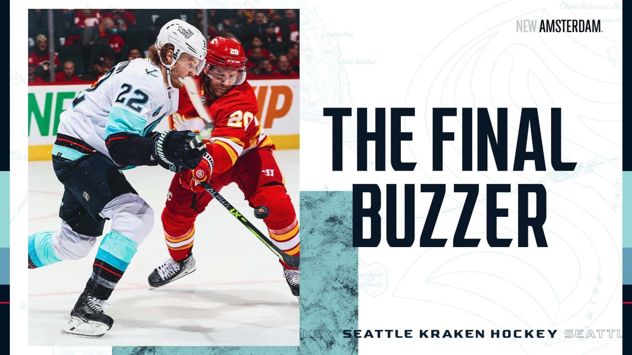 Final Buzzer: Flames Spoil Giordano's Return | Seattle Kraken