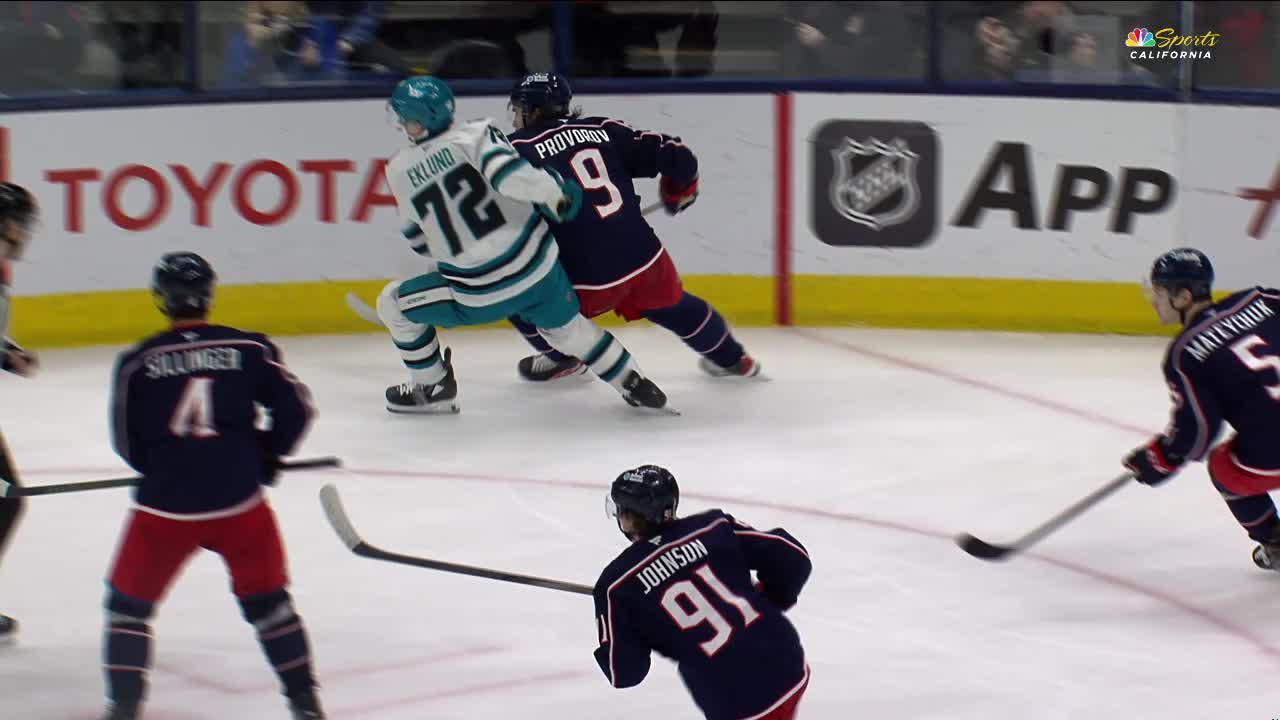 SJS@CBJ: Toffoli scores goal against Elvis Merzlikins | San Jose Sharks