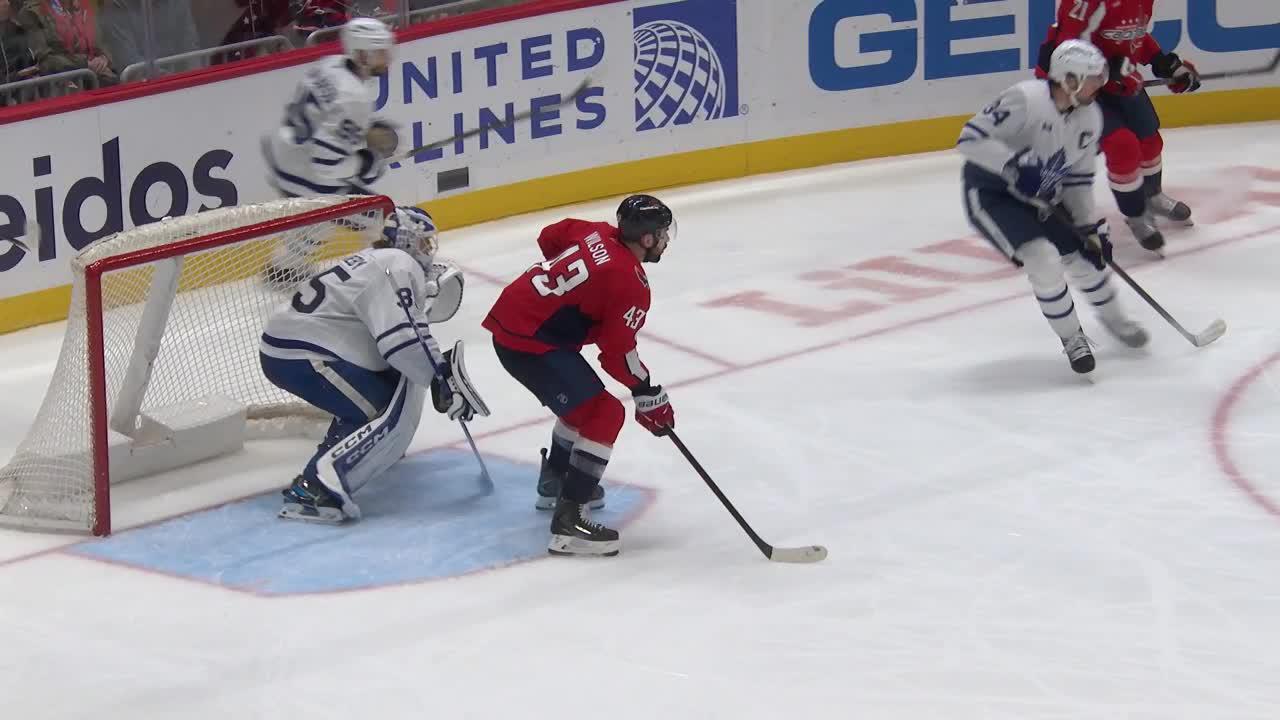 TOR@WSH: Carlson scores goal against Dennis Hildeby | Washington Capitals