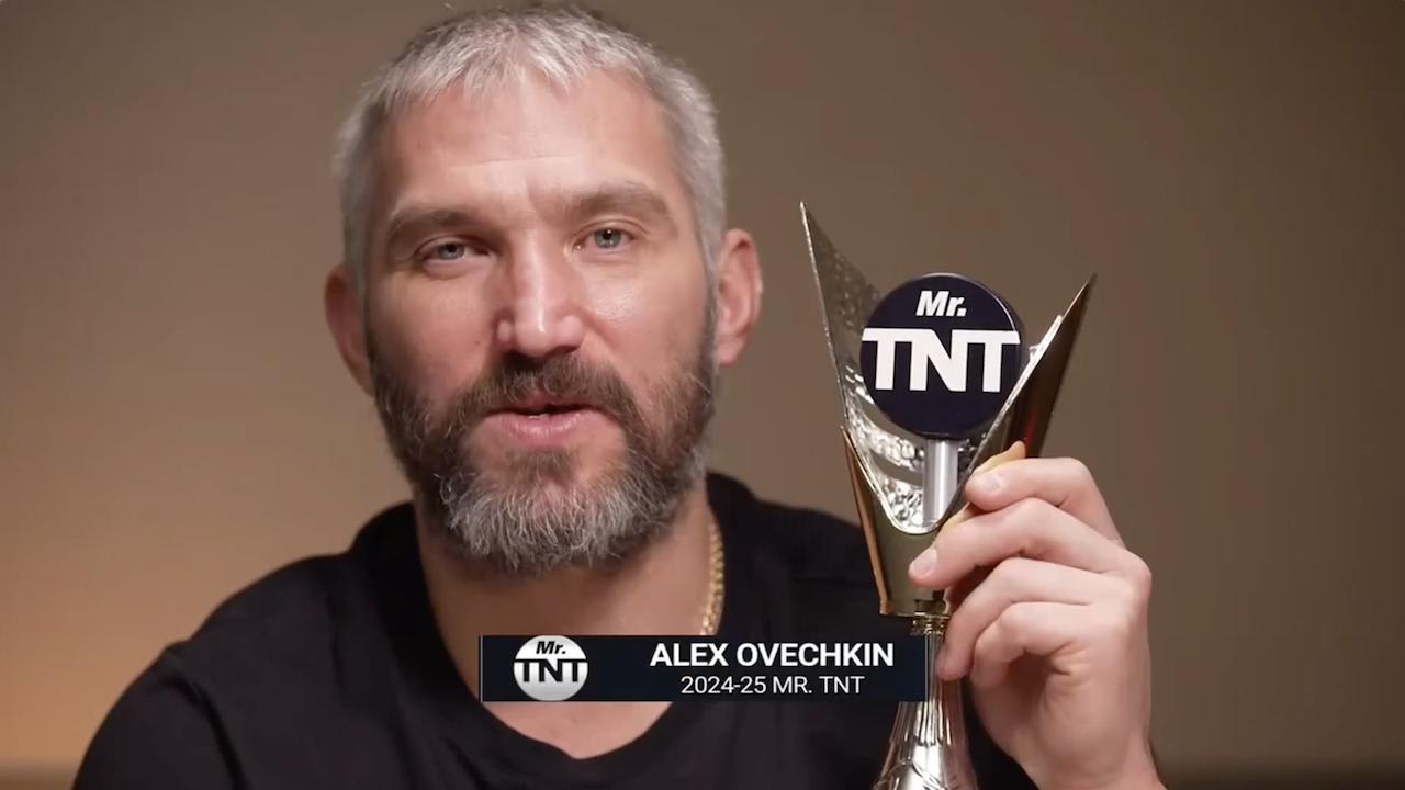 Ovechkin wins 2025 Mr. TNT award | NHL.com