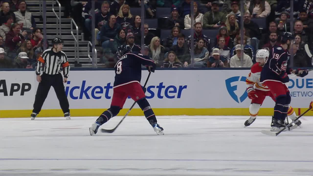 CGY@CBJ: Werenski scores PPG against Dustin Wolf | Columbus Blue Jackets