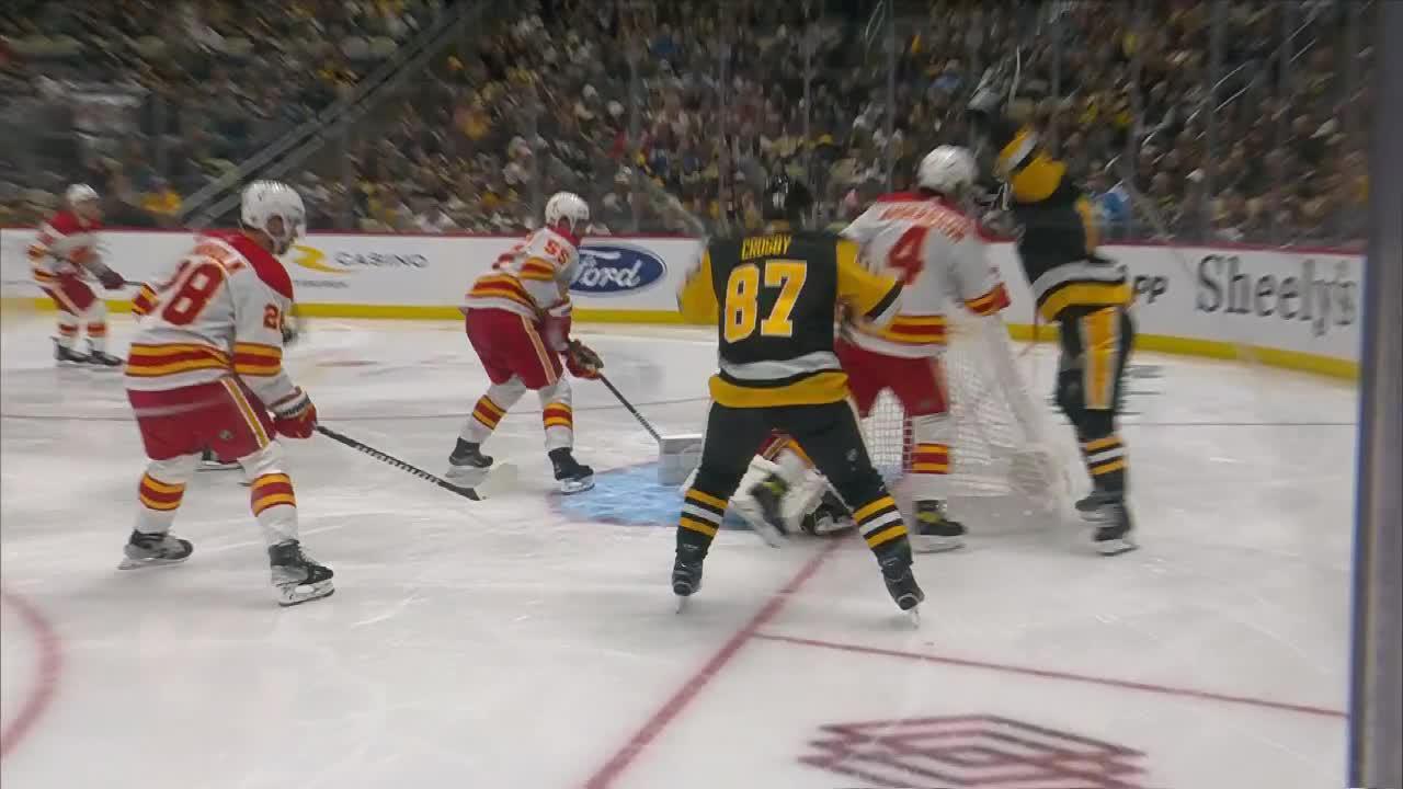 Bryan Rust with a Goal vs. Calgary Flames | Pittsburgh Penguins