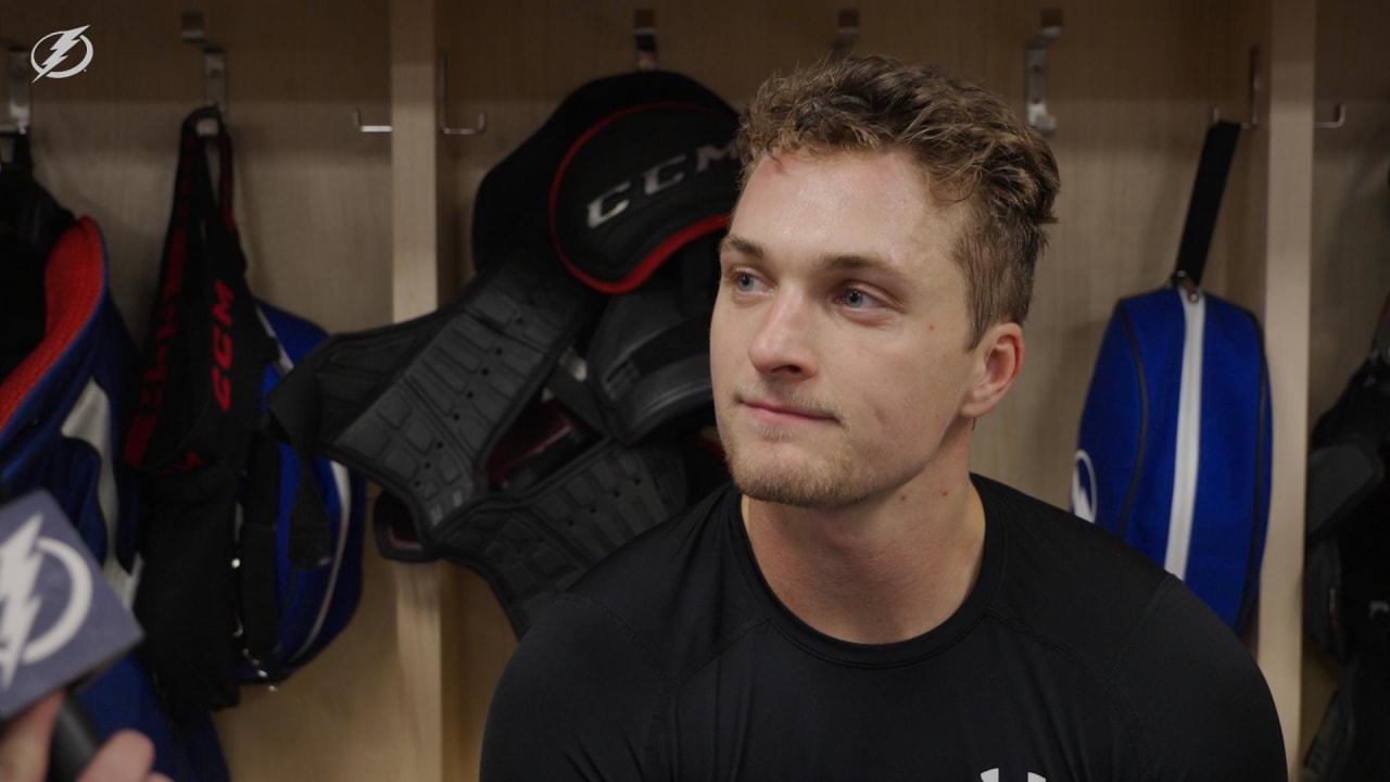 Mitchell Chaffee | Pregame at Carolina Hurricanes | Tampa Bay Lightning