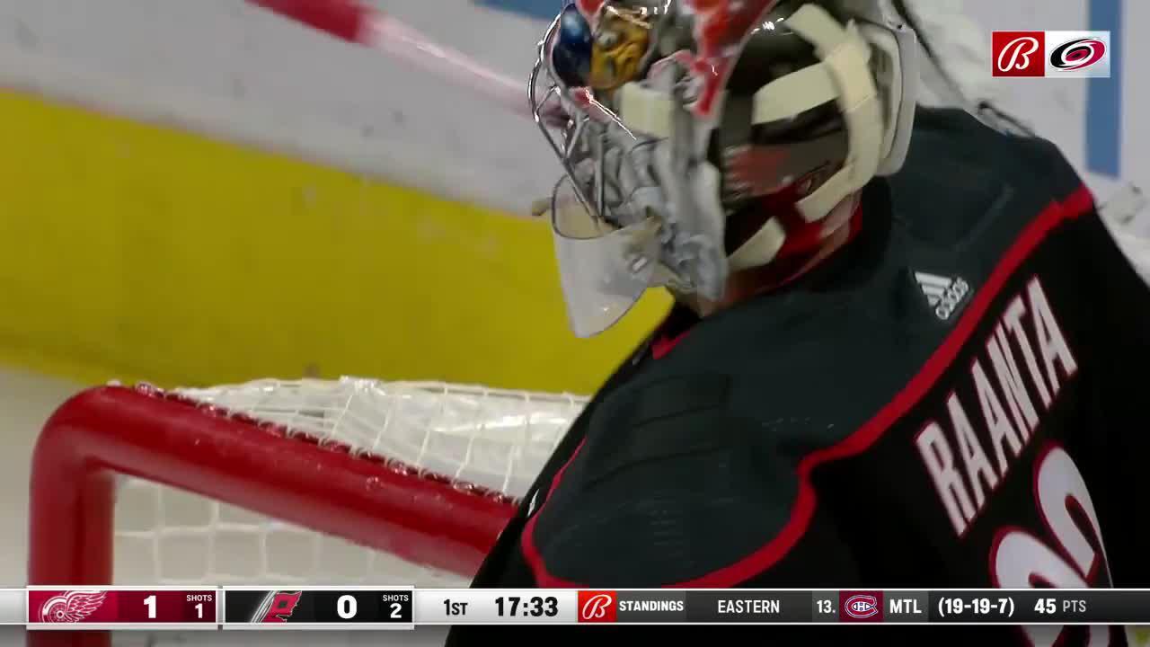 DET@CAR: Kostin scores goal against Antti Raanta | Detroit Red Wings