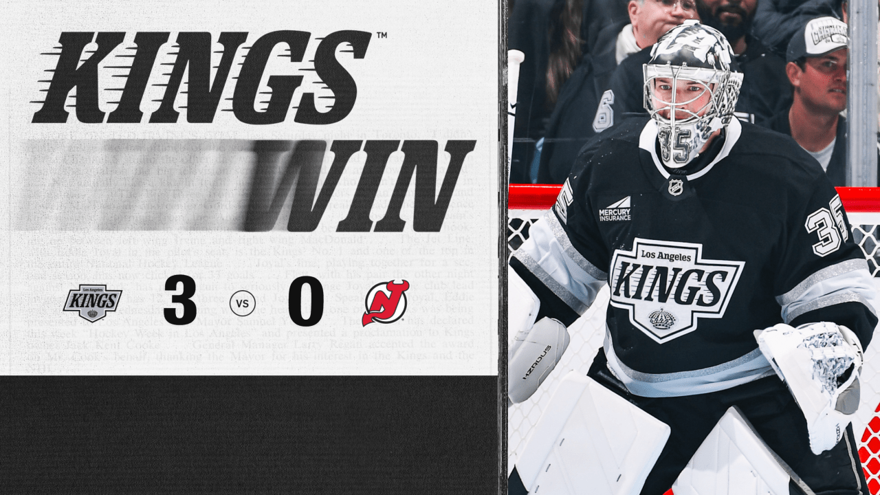 1/1 Final - Kings 3, Devils 0 | Los Angeles Kings