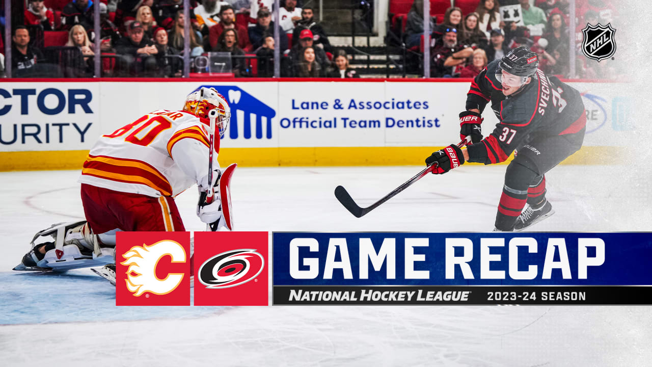 Aho has 3 points, Hurricanes score 7 in win against Flames | NHL.com