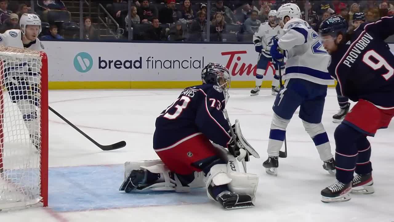 TBL@CBJ: Monahan scores empty-net goal | Columbus Blue Jackets