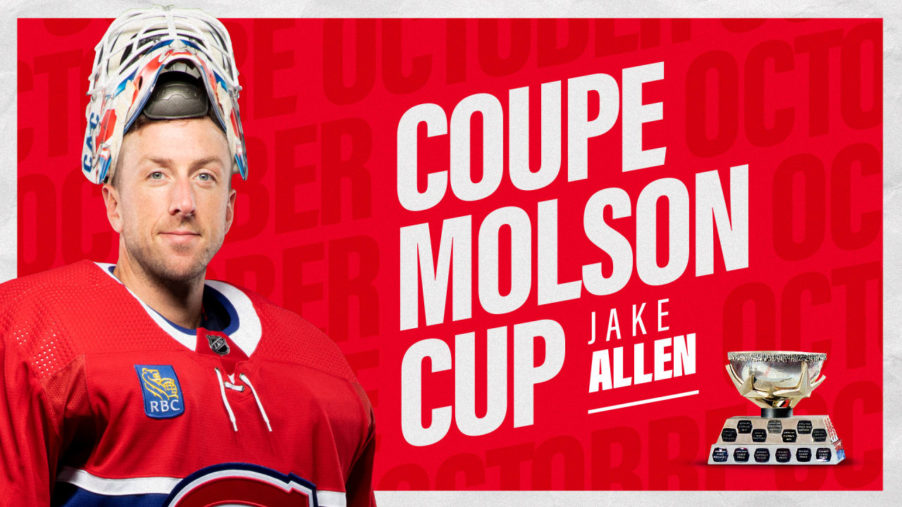 Jake Allen earns Molson Cup honor for October | Montréal Canadiens