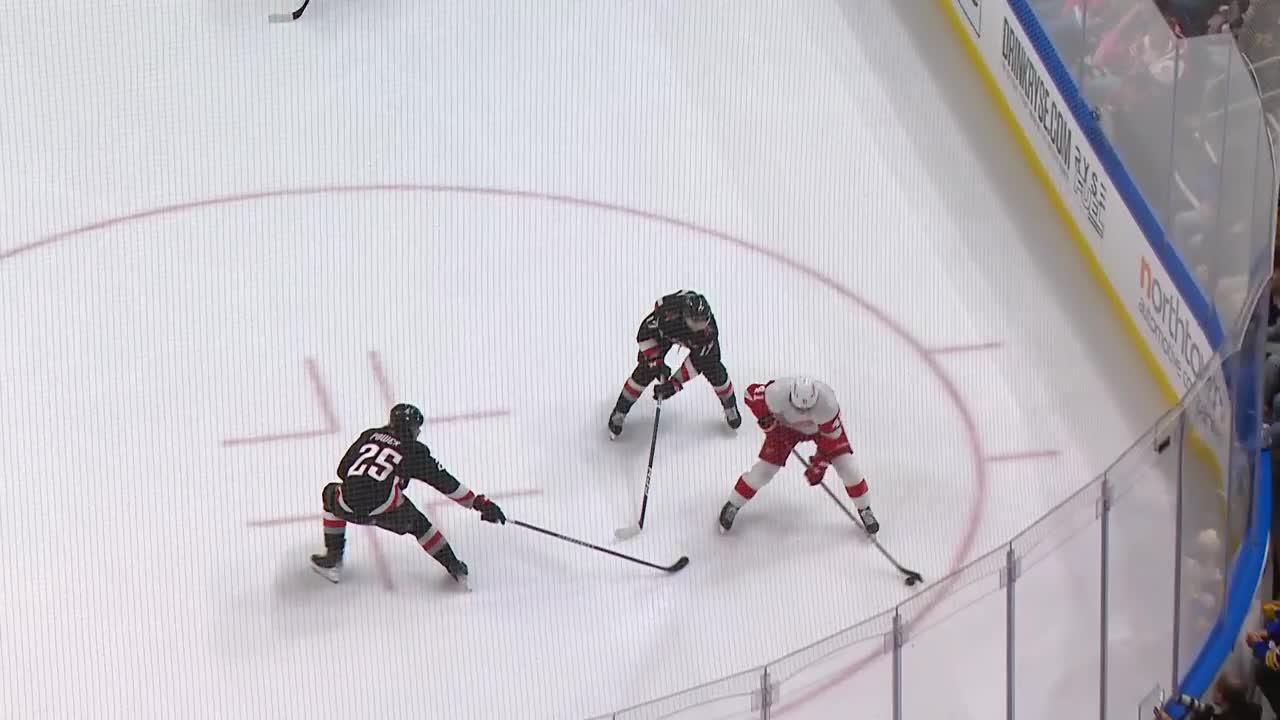 Jake Walman with a Goal vs. Buffalo Sabres | Detroit Red Wings