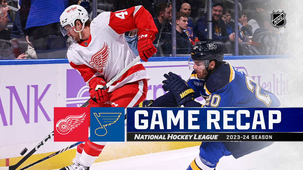 Red Wings end 3-game skid with win against Blues | St. Louis Blues