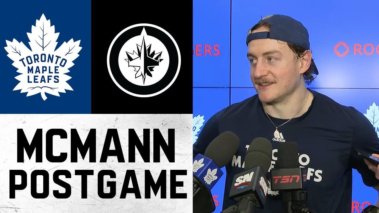 Bobby McMann | Post Game vs Winnipeg Jets | January 1, 2026 | Toronto ...