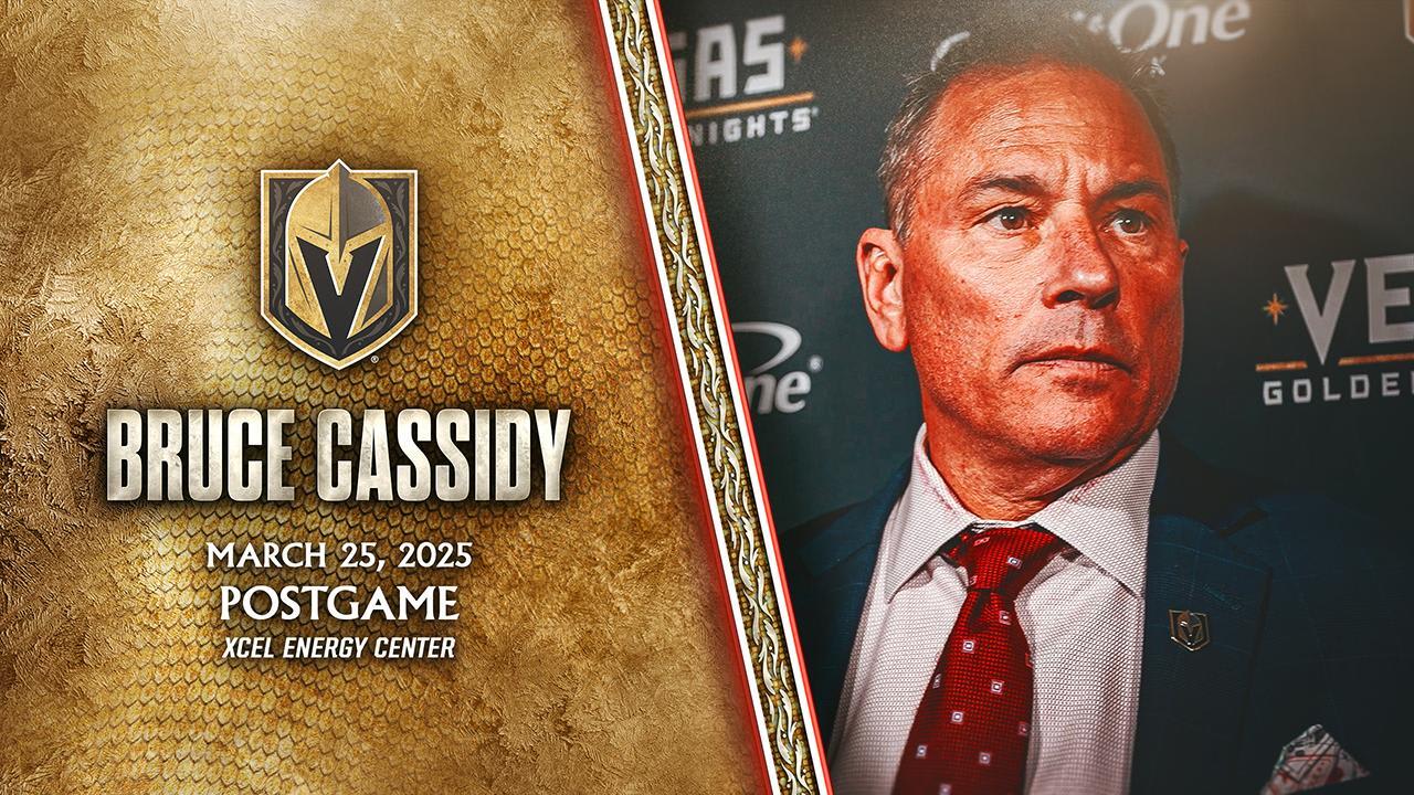 Bruce Cassidy después del partido 25/3 | Vegas Golden Knights