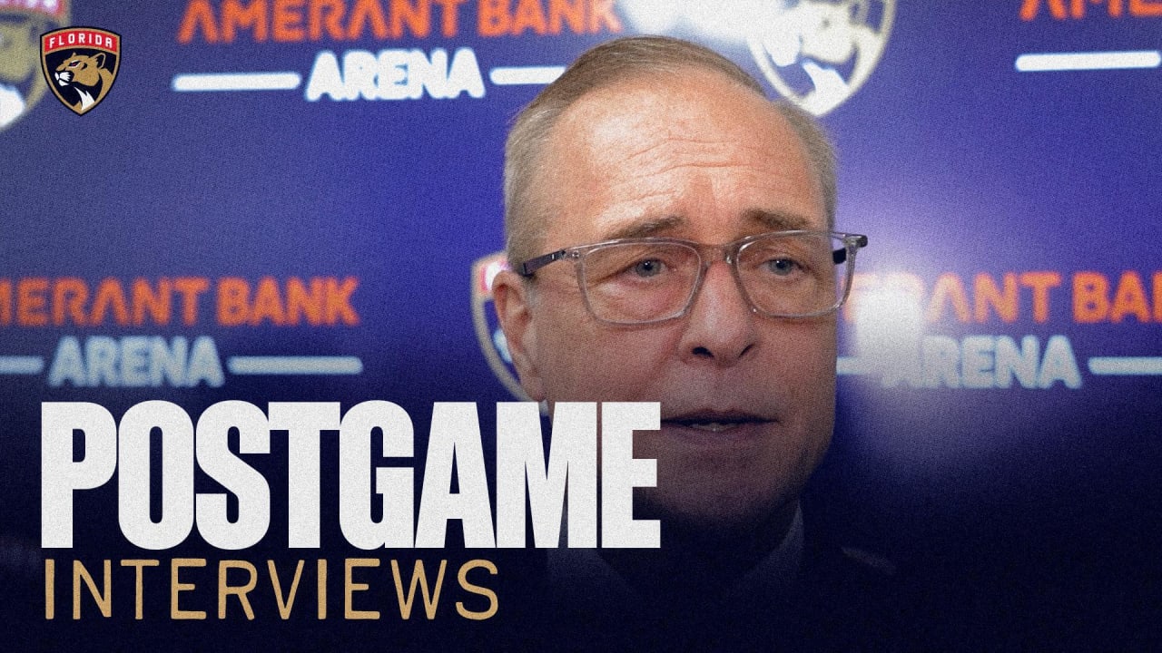 FLA vs. BOS: Maurice (Postgame) | Florida Panthers