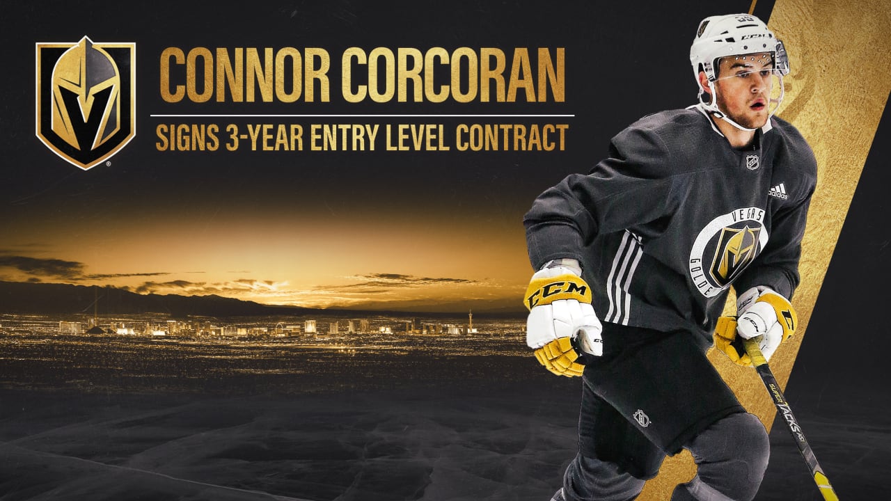 VGK Sign Defenseman Connor Corcoran To Three-Year, Entry-Level Contract ...