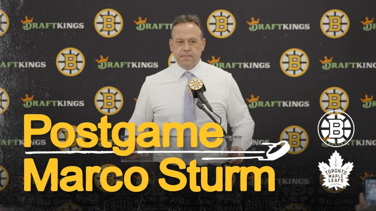 Press Room: Marco Sturm | Boston Bruins