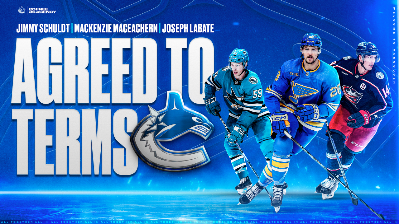 CANUCKS AGREE TO TERMS WITH MACKENZIE MACEACHERN, JOSEPH LABATE ...