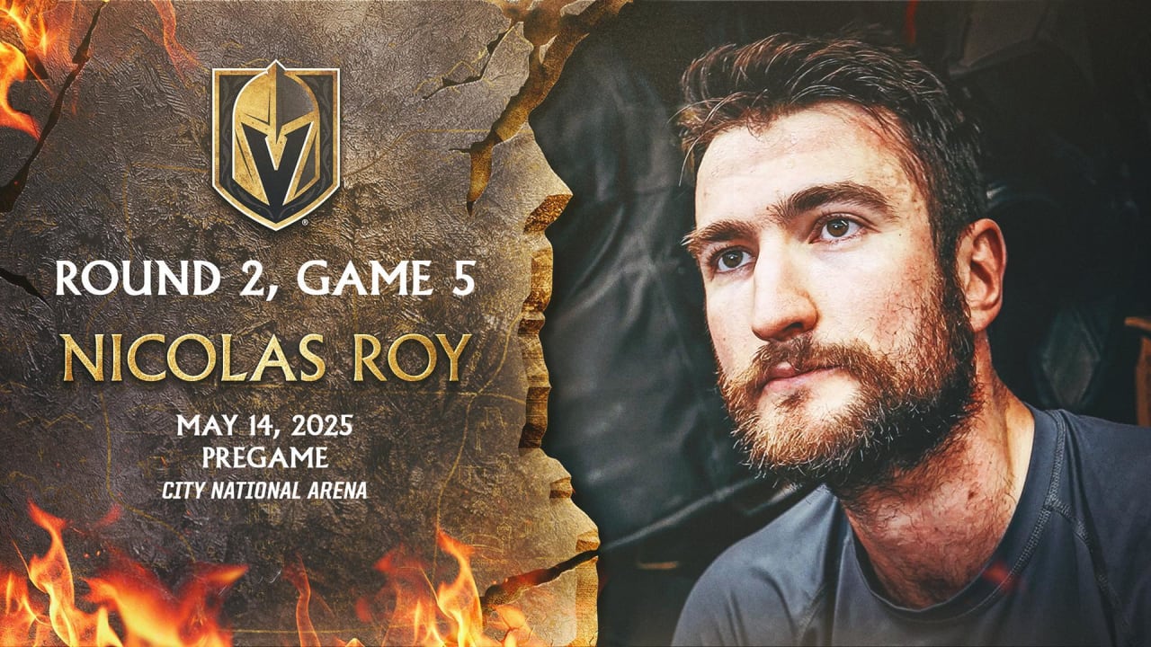 Round 2, Game 5 | Nicolas Roy Pregame | Vegas Golden Knights