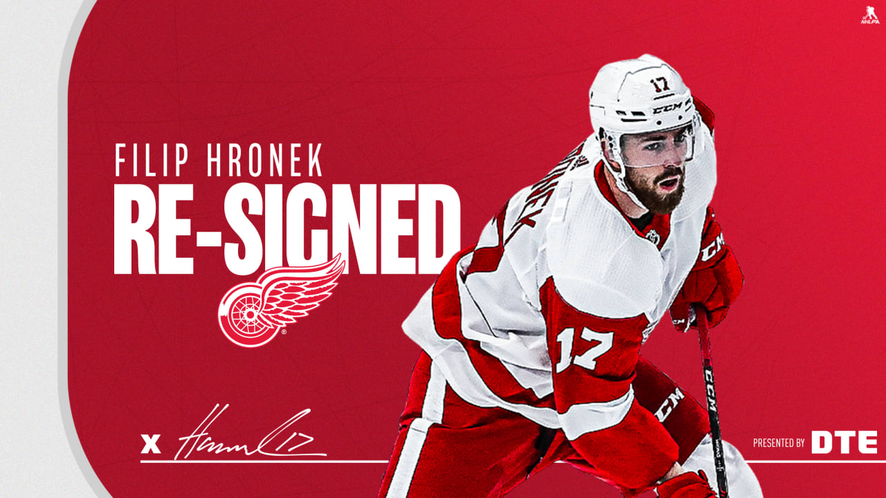 Detroit signs Filip Hronek to three-year contract | Detroit Red Wings