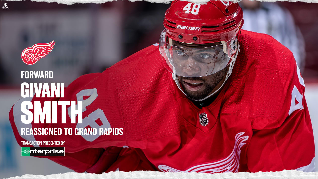 Givani Smith reassigned to Griffins | Detroit Red Wings