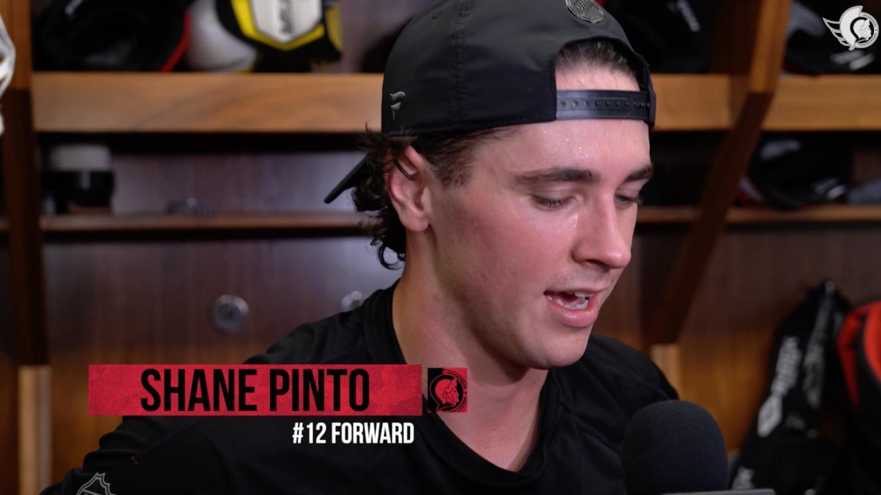 Shane Pinto Pregame Media vs VAN | Ottawa Senators