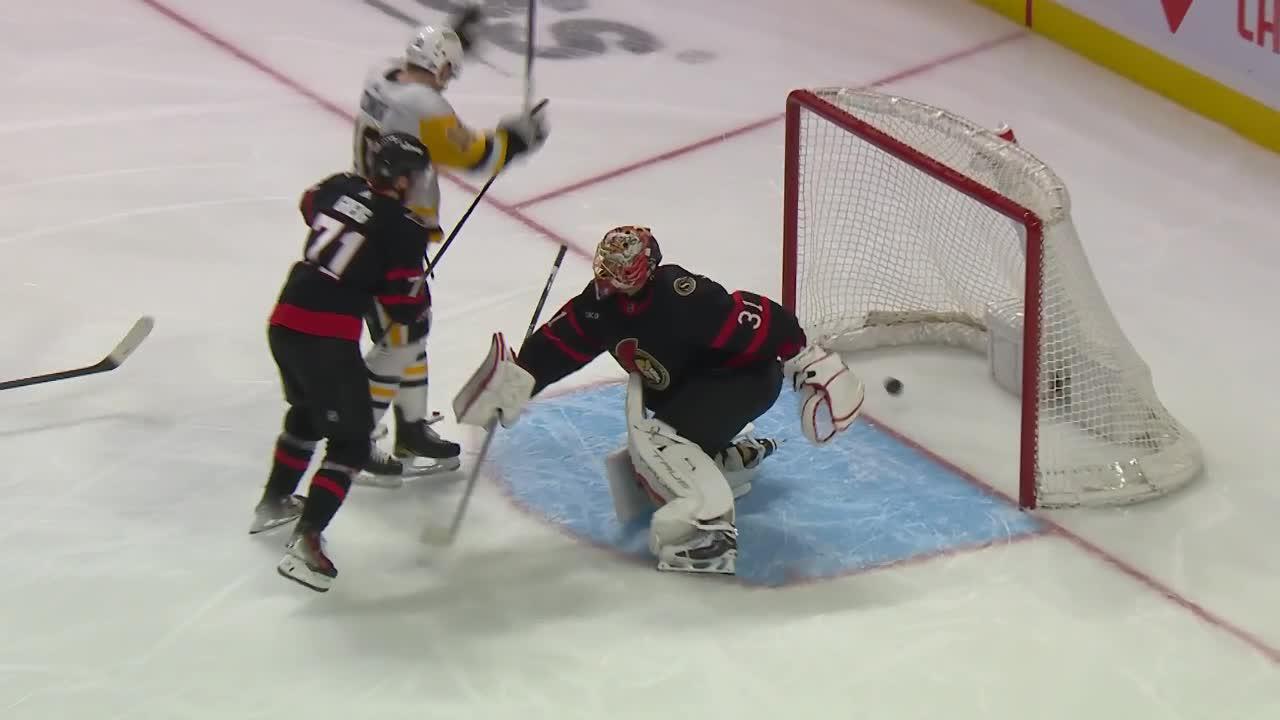 PIT@OTT: O'Connor scores goal against Anton Forsberg | Pittsburgh Penguins