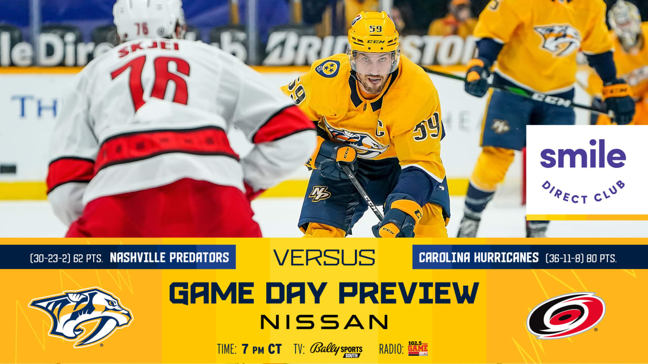 Game Day: Hurricanes vs. Preds Preview | Nashville Predators