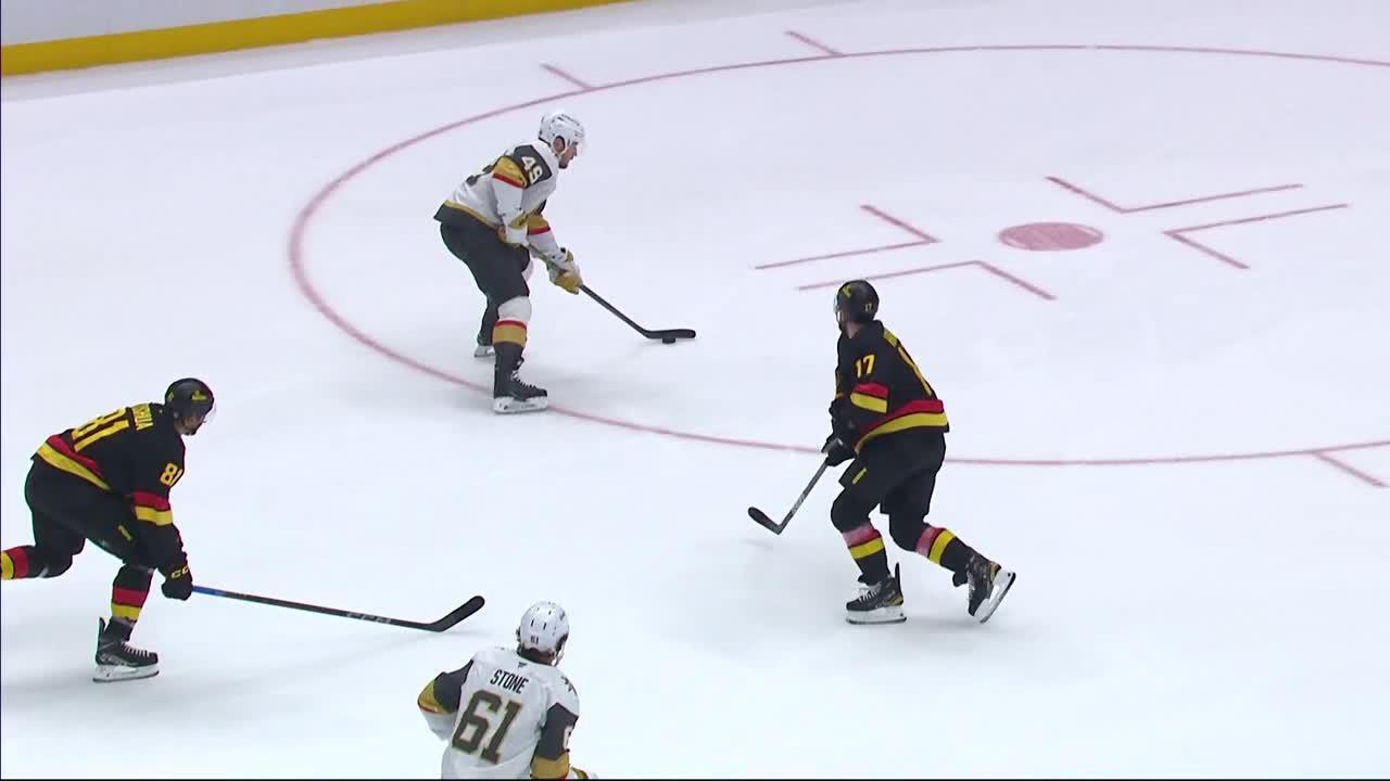 VGK@VAN: Barbashev scores goal against Kevin Lankinen | Vegas Golden ...