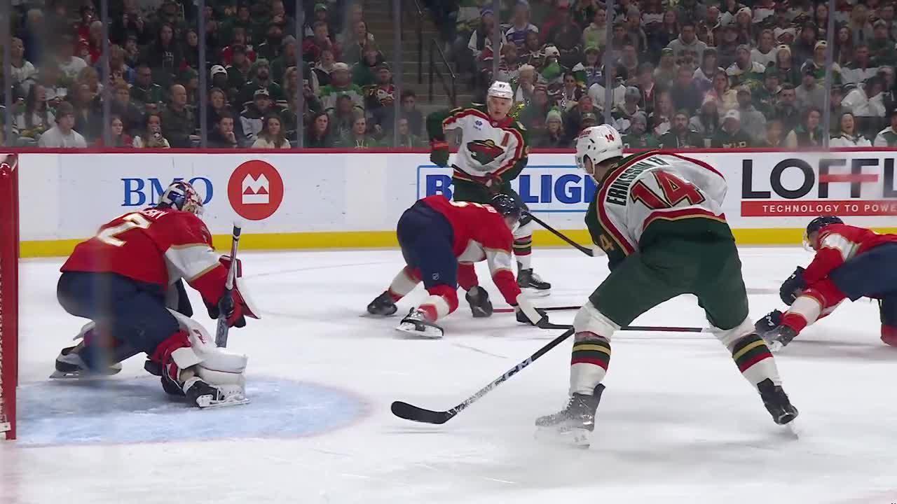 FLA@MIN: Kaprizov scores PPG against Sergei Bobrovsky | Minnesota Wild