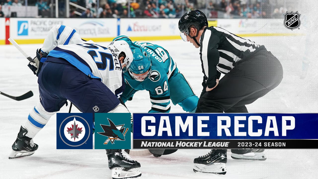 Eklund scores late in 3rd, Sharks end Jets’ 4-game winning streak | NHL.com