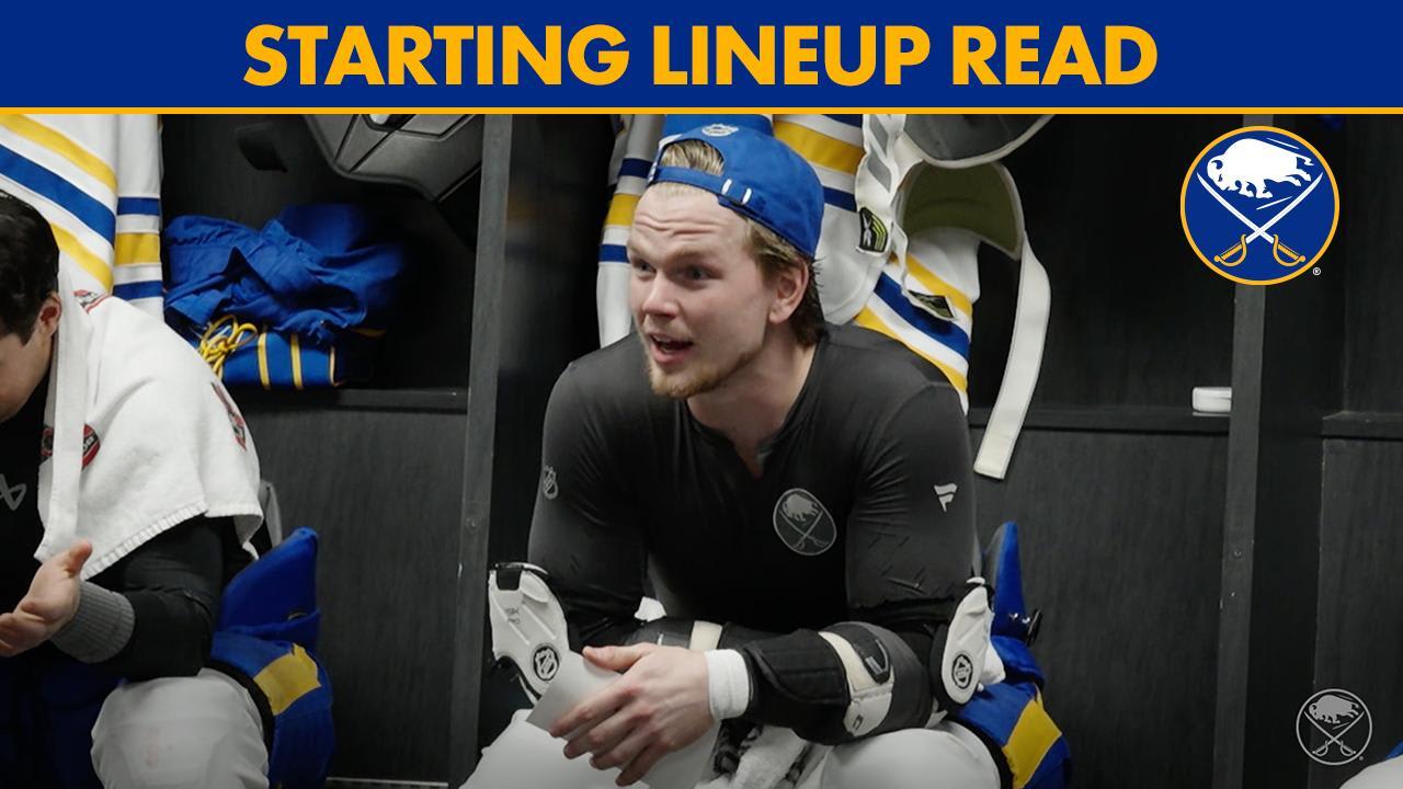 Starting Lineup Read | Buffalo Sabres